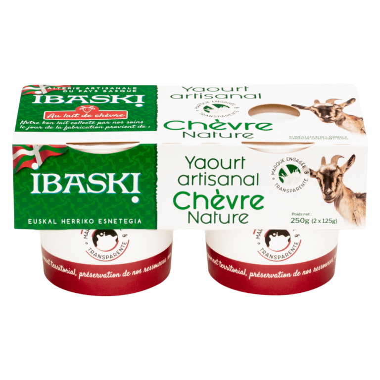 Yaourt artisanal chèvre nature | IBASKI